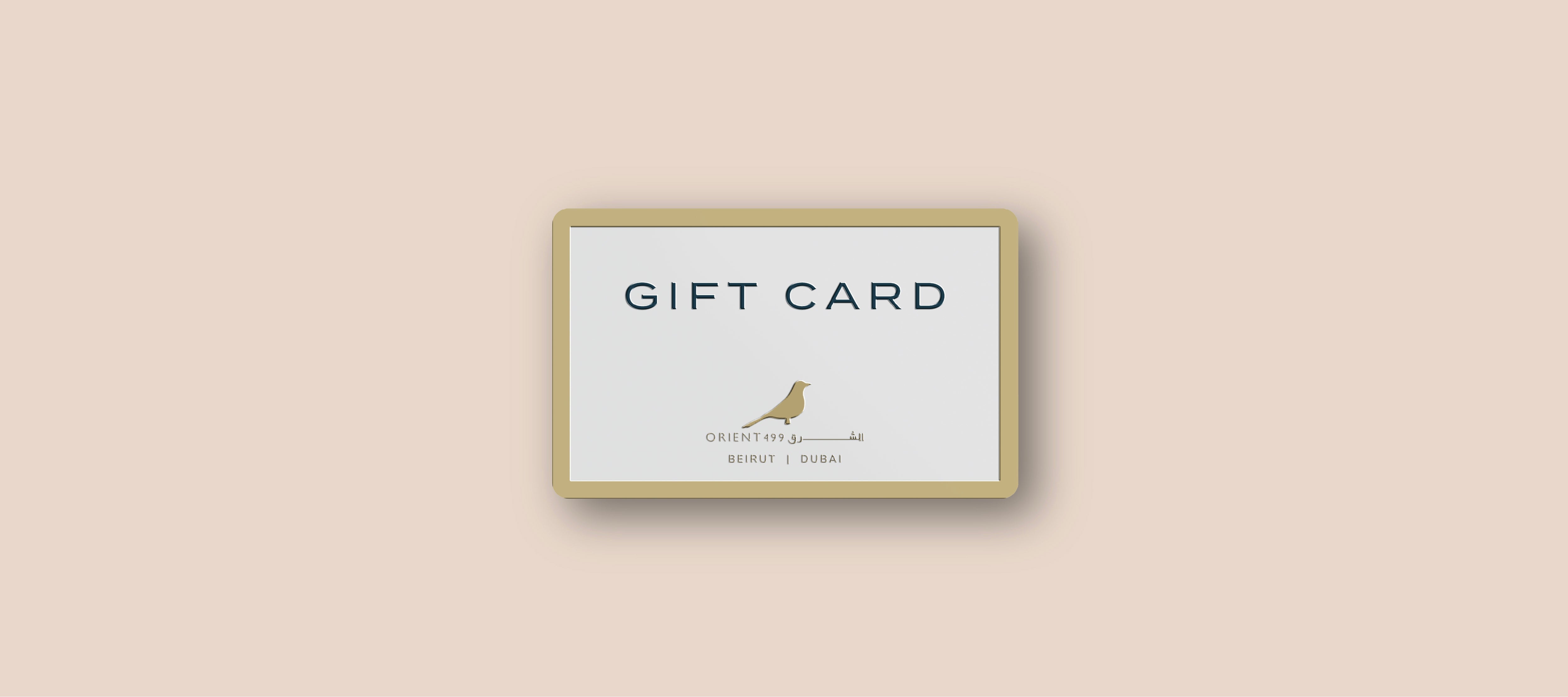 ‎Orient 499 Gift Card